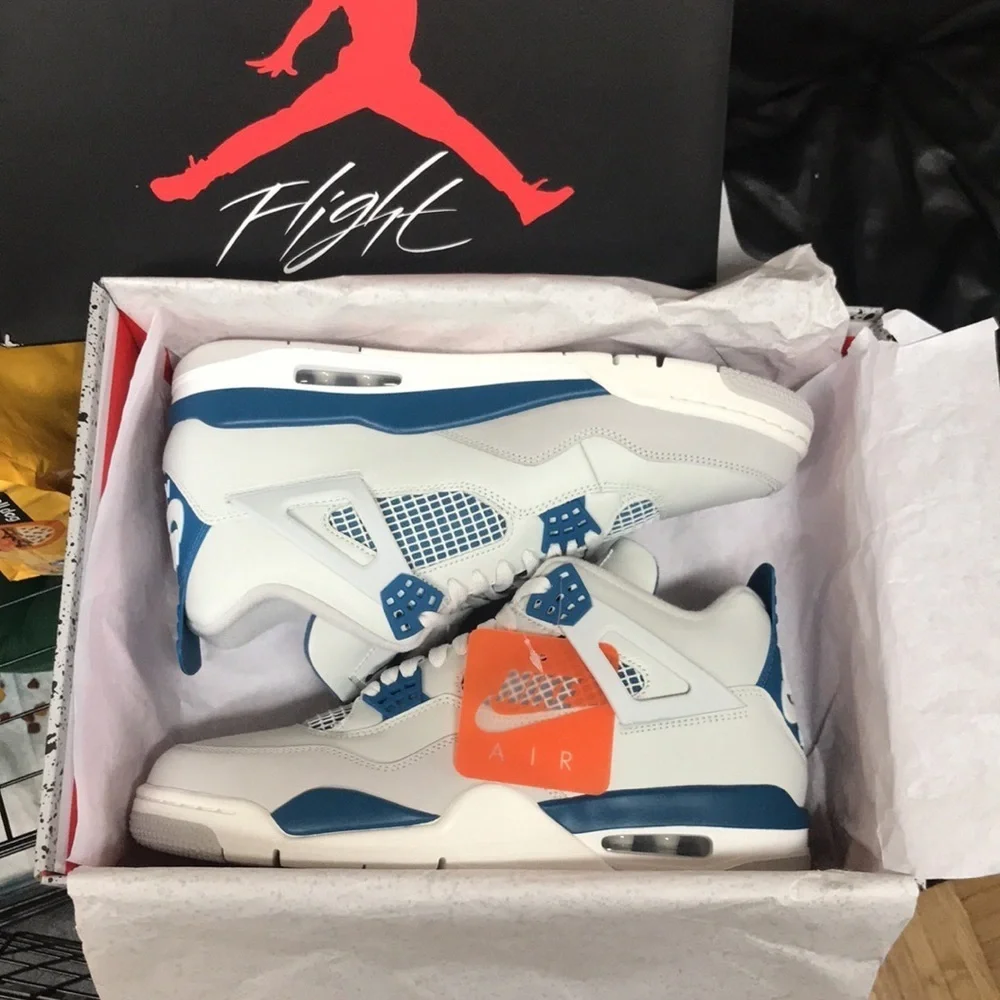 Jordan | Shoes | 224 Air Jordan 4 Retro Military Blue | Poshmark